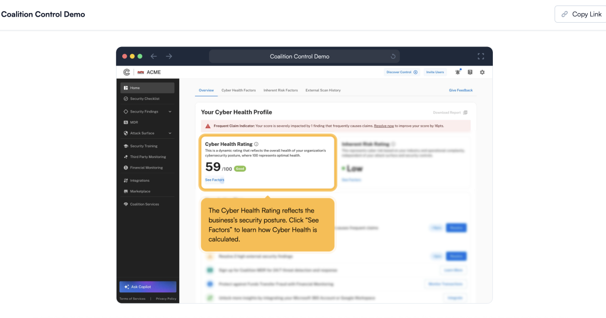 Coalition's Product Demo | Chameleon