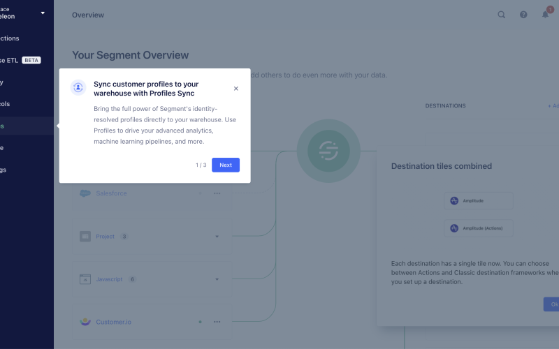Segment's New Feature Tour | Chameleon